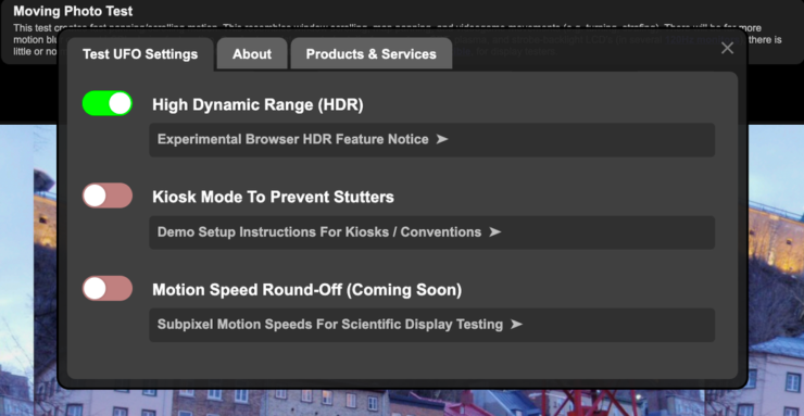 TestUFO 2.0 Display Motion Test Gaining HDR Support, Public Beta Launch ...